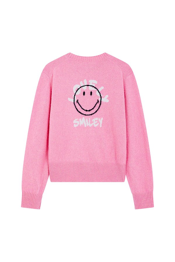 Gcut지컷 리오더 Smiley® 스마일리 백 크루넥 니트 Sivillage 에스아이빌리지