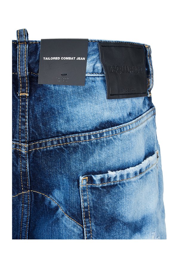 Dsquared2디스퀘어드2 남성 하프 워싱 테일러드 컴뱃 진 Tailored Combat Sivillage