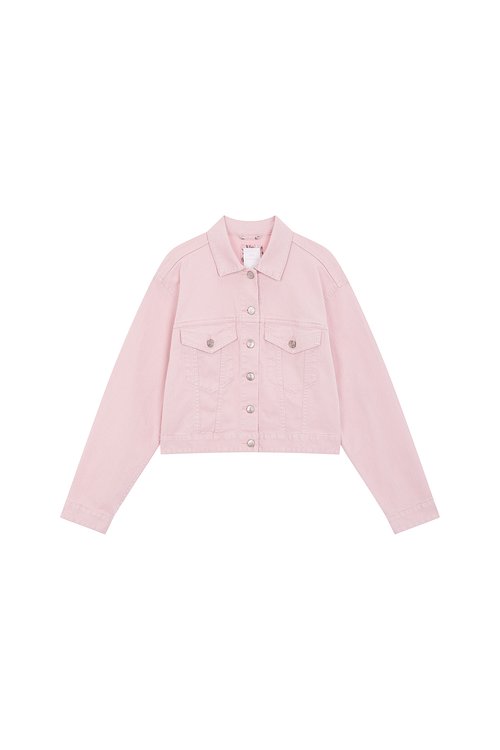 Gap Adults갭 Loveshackfancy 여성 플라워 브로치 데님 자켓 Sivillage 에스아이빌리지