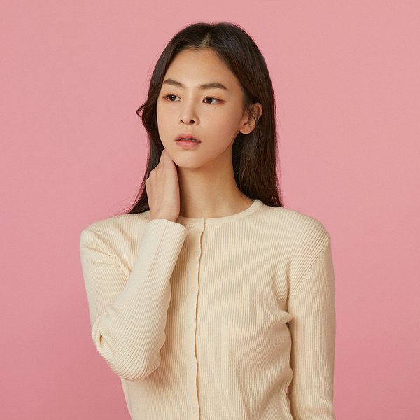 Jaju자주 여 립 가디건 Sivillage 에스아이빌리지