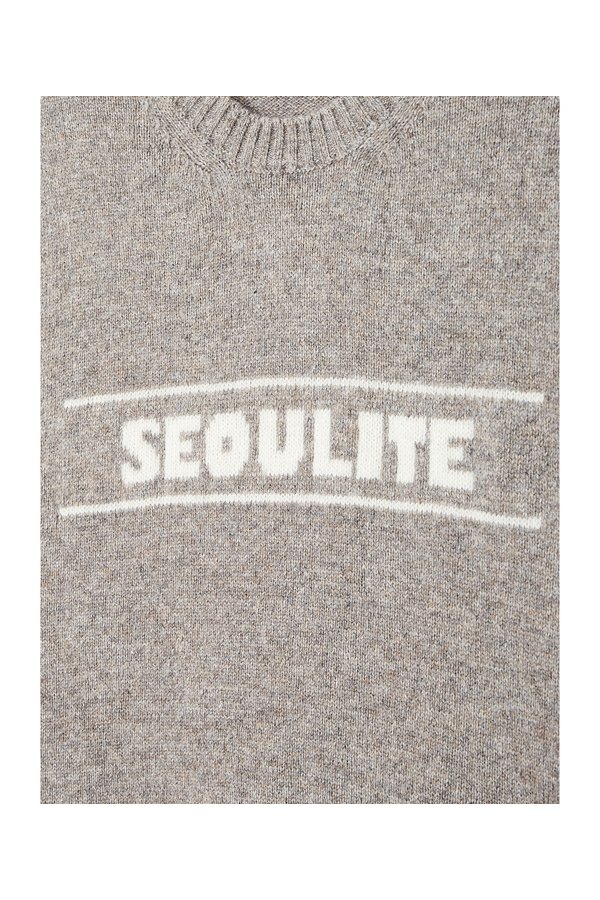 Man On The Boon맨온더분 울 블렌드 레터링 스웨터 Sivillage 에스아이빌리지