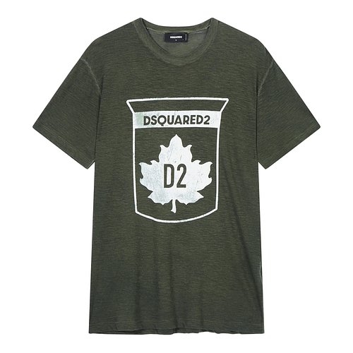 Dsquared2디스퀘어드2 남성 메이플 로고 슬럽 티셔츠 Sivillage 에스아이빌리지