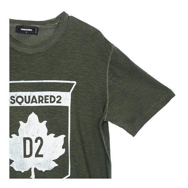 Dsquared2디스퀘어드2 남성 메이플 로고 슬럽 티셔츠 Sivillage 에스아이빌리지