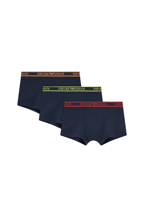 Emporio Armani Underwear엠포리오 아르마니 언더웨어 남성 트리밍 로고 밴드 코튼 드로즈 3pack S