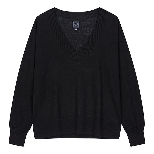 Gap Adults갭 ★갭 여성 21년 Spring★ 린넨 블렌드 브이넥 니트 Sivillage 에스아이빌리지