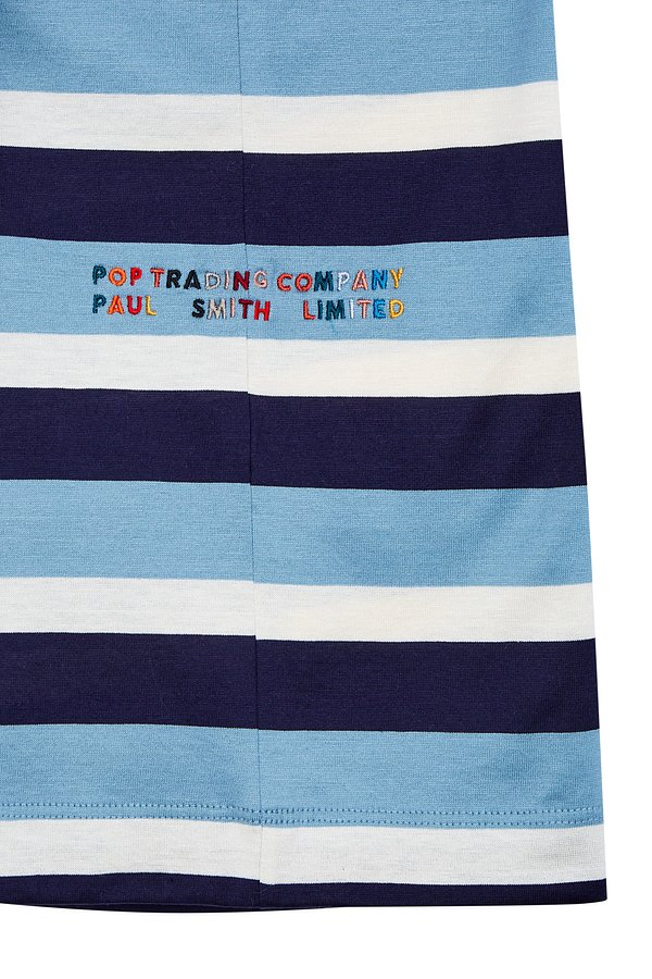 Paul Smith폴스미스 Pop Trading Collaboration 스트라이프 패턴 포켓 티셔츠 Si