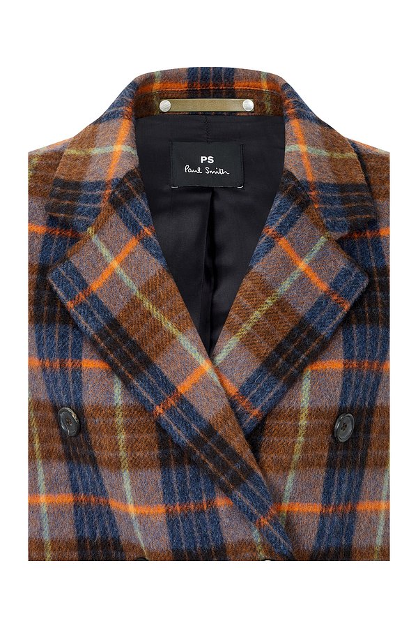 Paul Smith폴스미스 Ps Paul Smith 여성 체크 패턴 더블 코트 Sivillage 에스아이빌리지
