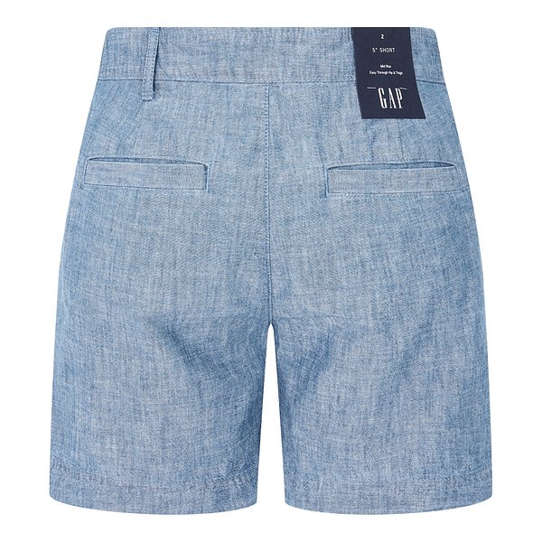 Gap Adults갭 ★갭 여성 21년 Summer★ 베이직 샴브레이 이지 쇼츠 Sivillage 에스아이빌리지