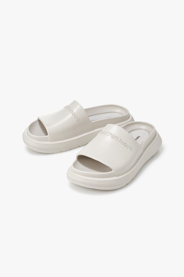 Emporio Armani엠포리오 아르마니 남성 엠보 로고 Eva 슬라이드 샌들 Sivillage 에스아이빌리지