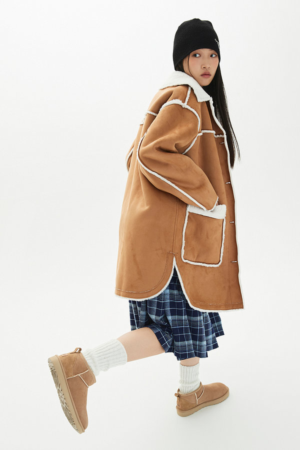 Ugg어그 Women 스웨이드 레더 미니 부츠 클래식 울트라 미니 Sivillage 에스아이빌리지