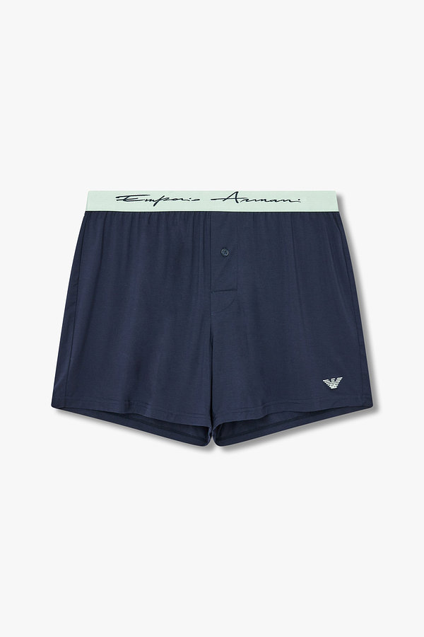Emporio Armani Underwear엠포리오 아르마니 언더웨어 남성 이글 로고 자수 레이온 트렁크 Si