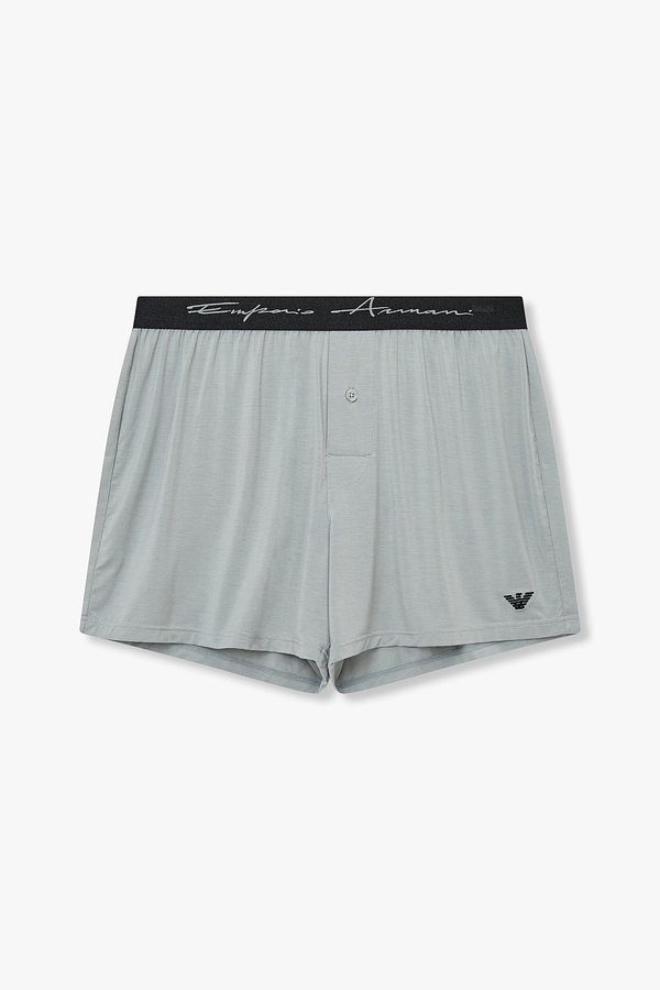 Emporio Armani Underwear엠포리오 아르마니 언더웨어 남성 이글 로고 자수 레이온 트렁크 Si