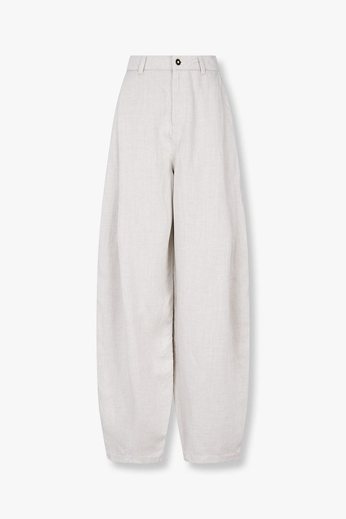 Emporio Armani엠포리오 아르마니 여성 린넨 블렌드 벌룬 데님 팬츠 Sivillage 에스아이빌리지