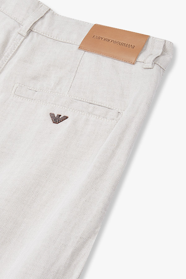 Emporio Armani엠포리오 아르마니 여성 린넨 블렌드 벌룬 데님 팬츠 Sivillage 에스아이빌리지