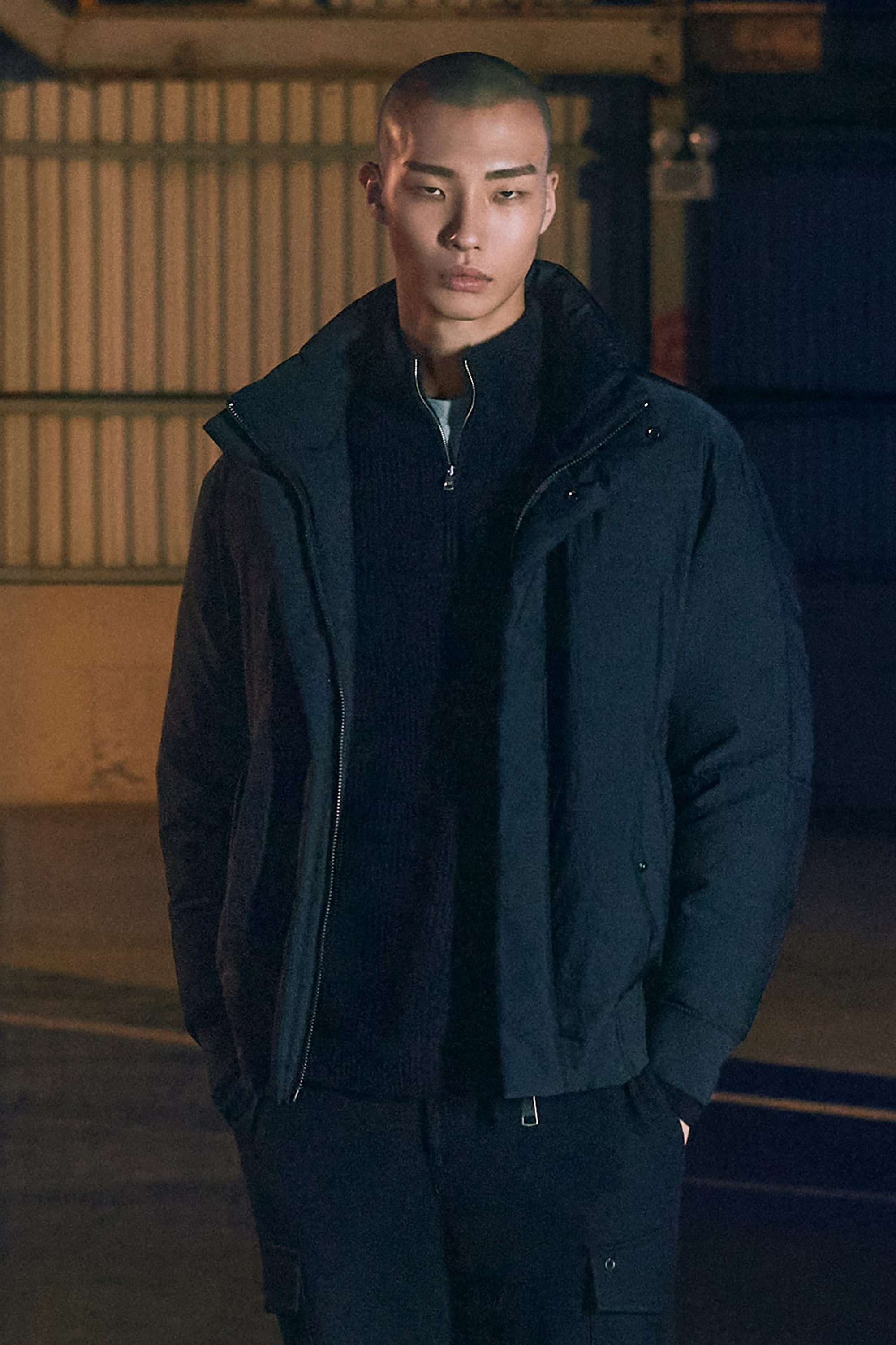 SHIFT.G(시프트지) Short Puffer Down Jumper Navy (GS2938T15R) | S.I.VILLAGE ...