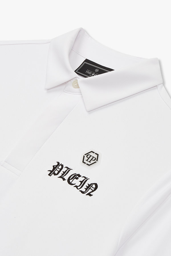 Philipp Plein Golf필립플레인 골프 Men 쿨 슬리브 그래픽 롱 슬리브 폴로 셔츠 Sivillage