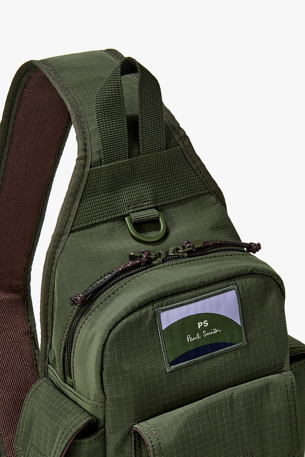 Paul Smith폴스미스 Ps Paul Smith 로고 패치 립스탑 슬링백 Sivillage 에스아이빌리지