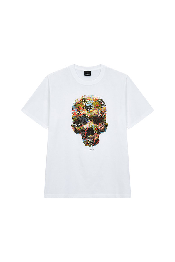 Paul Smith폴스미스 Ps Paul Smith 스티커 스컬 코튼 티셔츠 Sivillage 에스아이빌리지