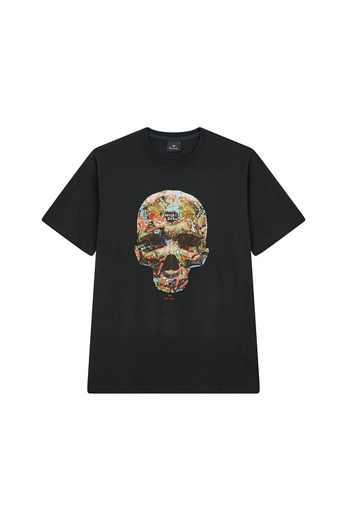 Paul Smith폴스미스 Ps Paul Smith 스티커 스컬 코튼 티셔츠 Sivillage 에스아이빌리지