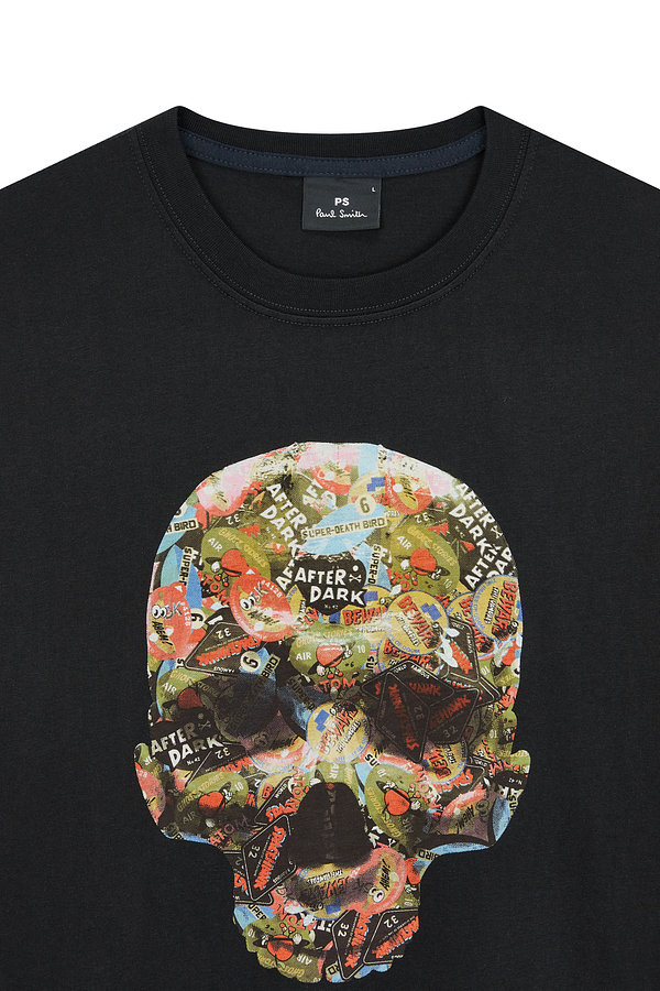 Paul Smith폴스미스 Ps Paul Smith 스티커 스컬 코튼 티셔츠 Sivillage 에스아이빌리지