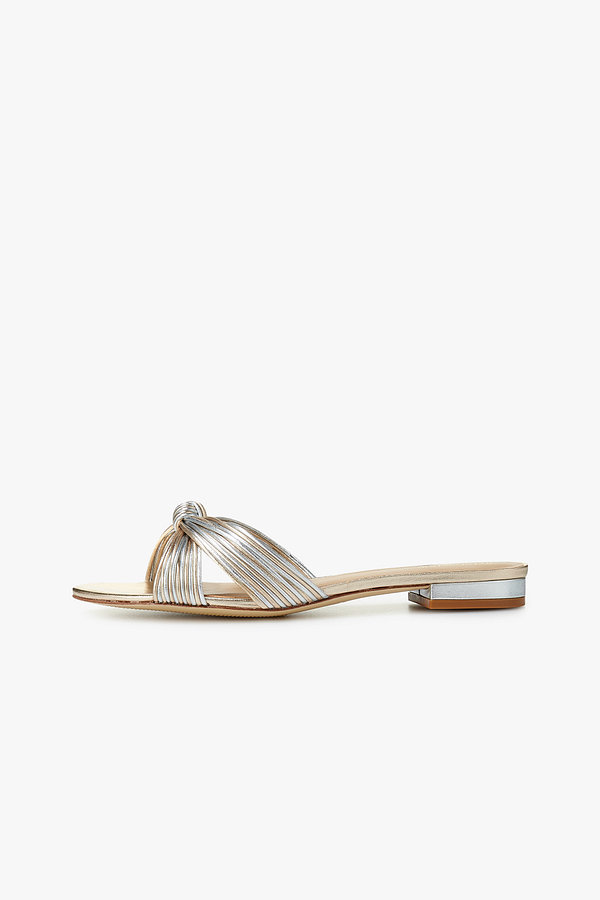 Reformation리포메이션 페리도트 미뇽 낫 플랫 샌들 Peridot Mignon Knot Flat Sandal