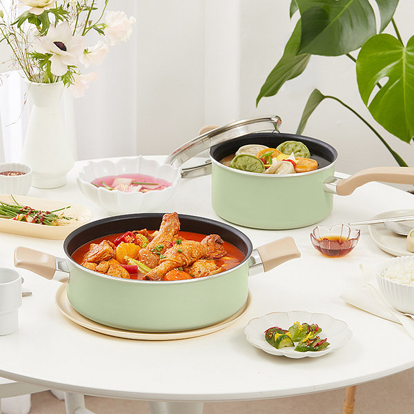 Tefal테팔 테팔 인덕션 티타늄 1x 블라썸 냄비 3종세트 편수18cm양수24cm전골24cm Si