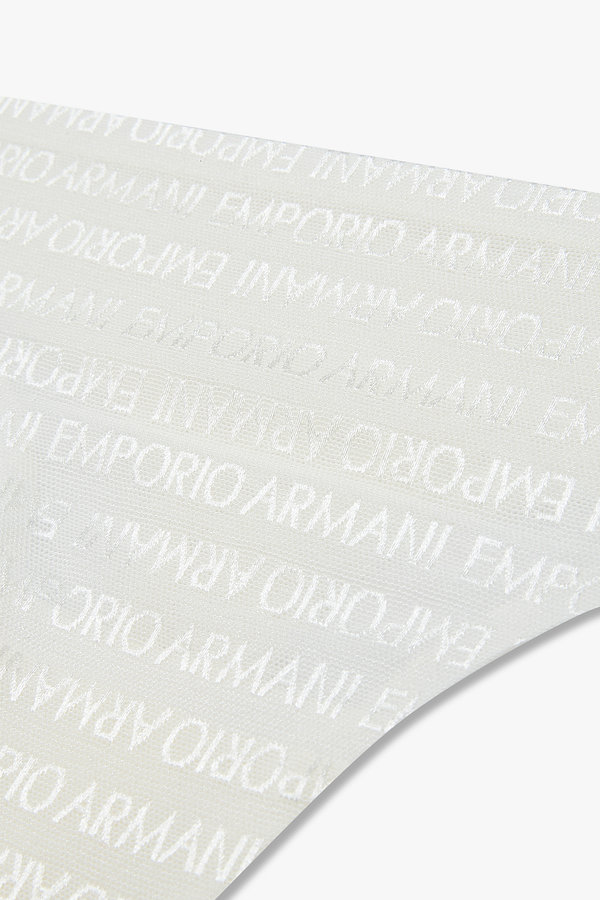Emporio Armani Underwear엠포리오 아르마니 언더웨어 여성 자수 로고 패턴 메쉬 티팬티 Si