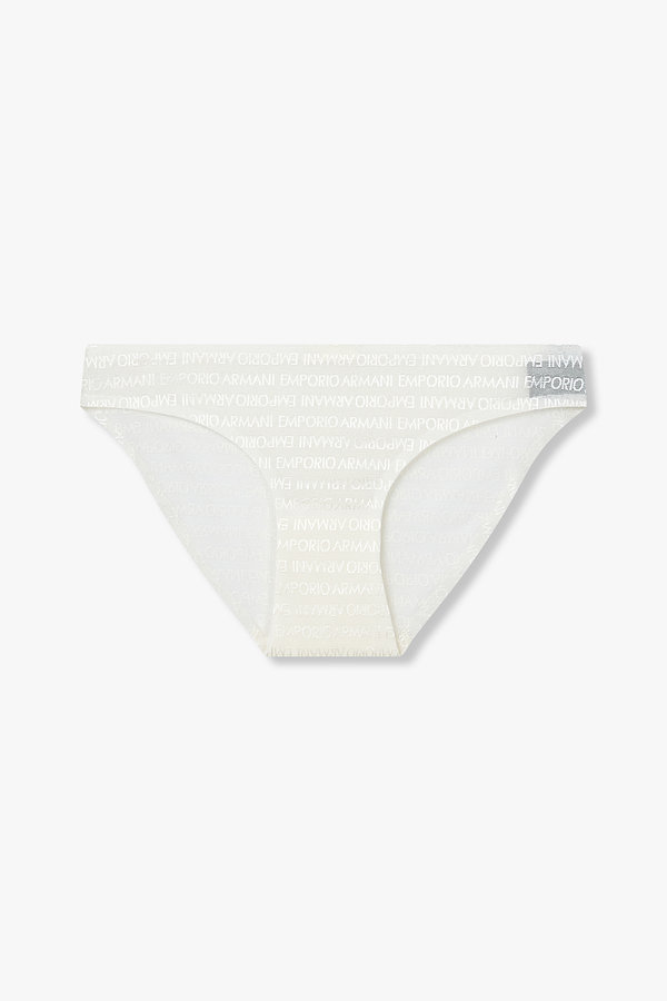 Emporio Armani Underwear엠포리오 아르마니 언더웨어 여성 자수 로고 패턴 메쉬 브리프 Si