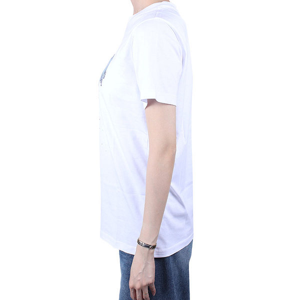 Ganni가니 가니 24ss 여성 릴렉스드 씨홀스 반팔티 브라이트화이트 T3895 151 Sivillage 에스아이빌리지