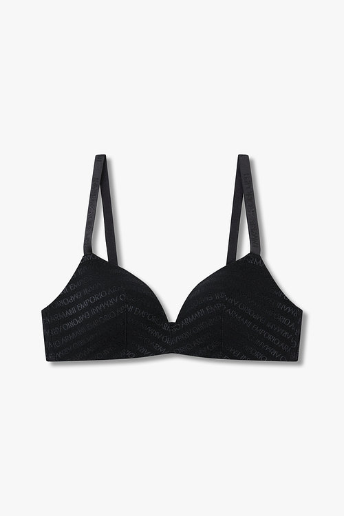 Emporio Armani Underwear엠포리오 아르마니 언더웨어 여성 자수 로고 패턴 트라이앵글 브라 Si
