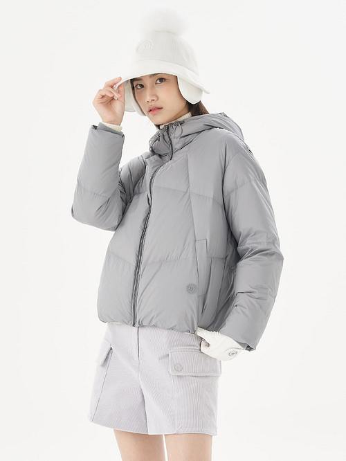 Beanpole Golf빈폴골프 빈폴골프 여성 루즈핏 후드 다운 점퍼 라이트 그레이 Bj3x38a032 Si