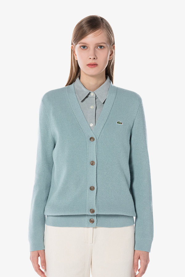 Lacoste라코스테 라코스테 여성 방모 브이넥 가디건 Af199e 54n Bmy Sivillage 에스아이빌리지