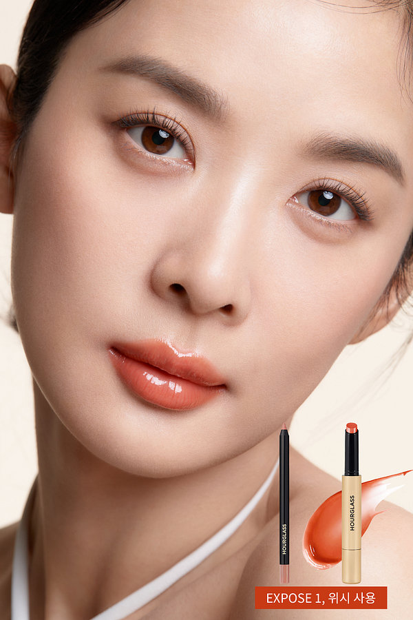 Hourglass아워글래스 이청아 Pick★ 팬텀 글로시 밤 And언락드 소프트 매트 립스틱 And 쉐입 앤 스컬프트 립라이너 세트