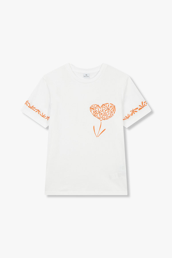 Paul Smith폴스미스 Ps Paul Smith 여성 자수 하트 플라워 티셔츠 Sivillage 에스아이빌리지