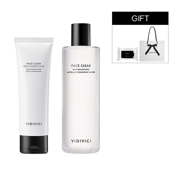 Vidivici비디비치 Siv 단독세트 페이스 클리어 미셀라 클렌징 워터 400ml 페이스클리어퍼펙트클렌징폼ad