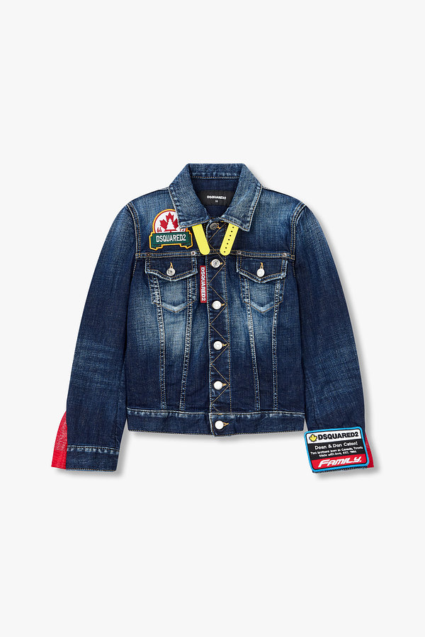 Dsquared2디스퀘어드2 여성 스냅백 패치 버튼업 데님 자켓 Sivillage 에스아이빌리지