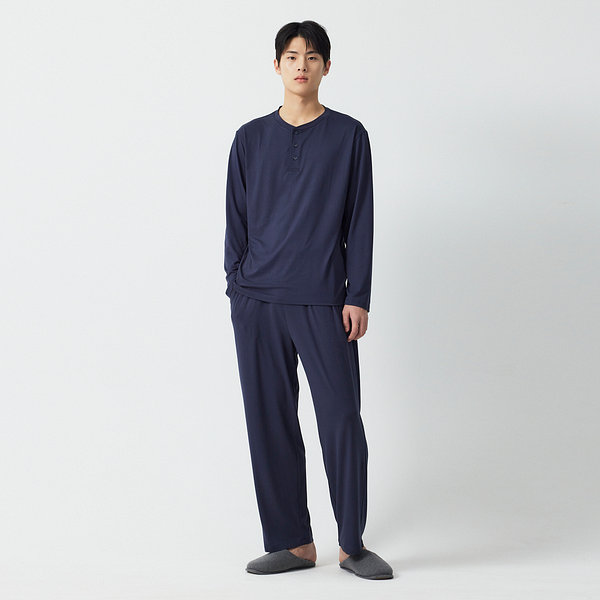 Jaju자주 남 보드라운 피치스킨 10부 파자마 팬츠 Sivillage 에스아이빌리지