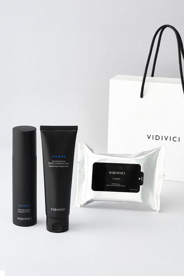 Vidivici비디비치 Exclusive 옴므 블루 밸런싱 스킨 And 클렌징 폼 세트 사은품 증정 Si