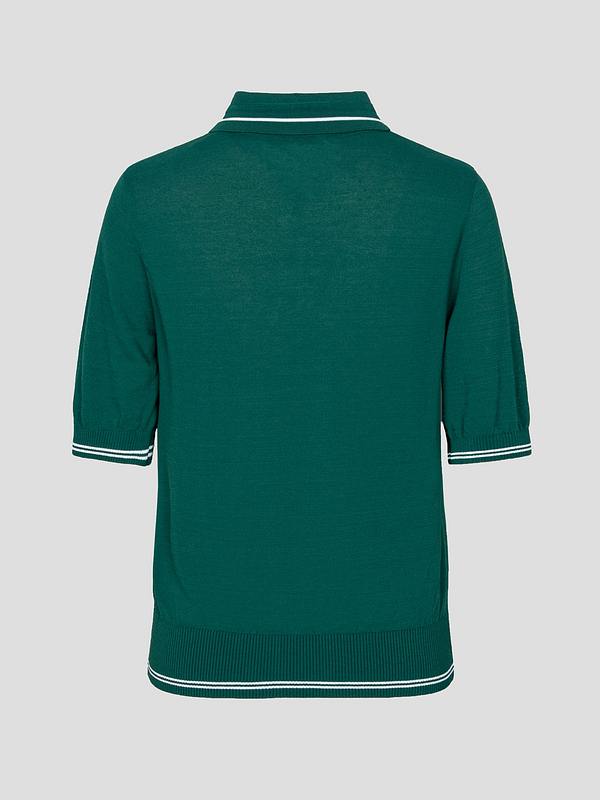 Beanpole Golf빈폴골프 빈폴골프 여성 숄 칼라 반소매 니트 풀오버 그린 Bj3751a15m Si
