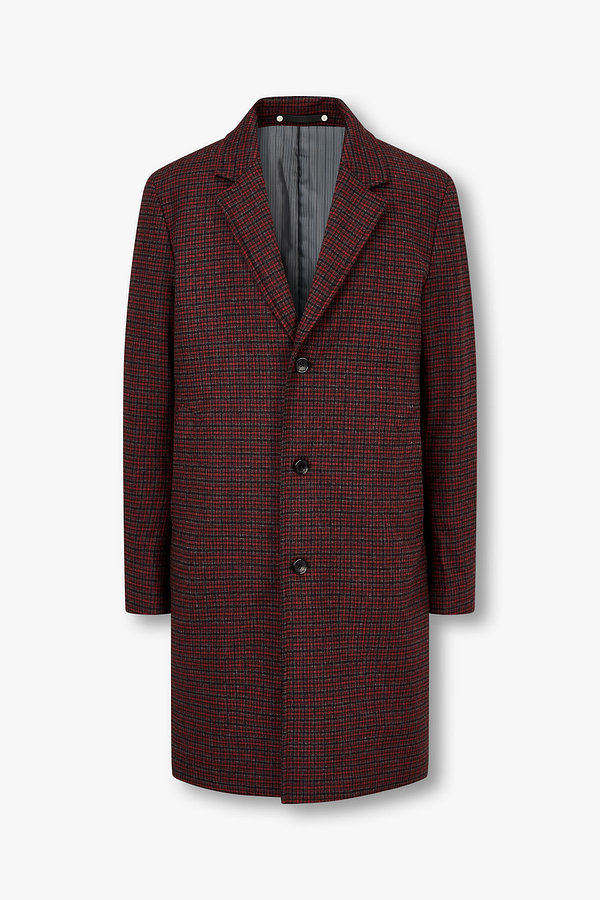 Paul Smith폴스미스 Ps Paul Smith 체크 패턴 싱글 롱 코트 Sivillage 에스아이빌리지