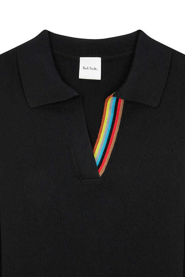 Paul Smith폴스미스 여성 리브드 오픈 넥 니트 Sivillage 에스아이빌리지