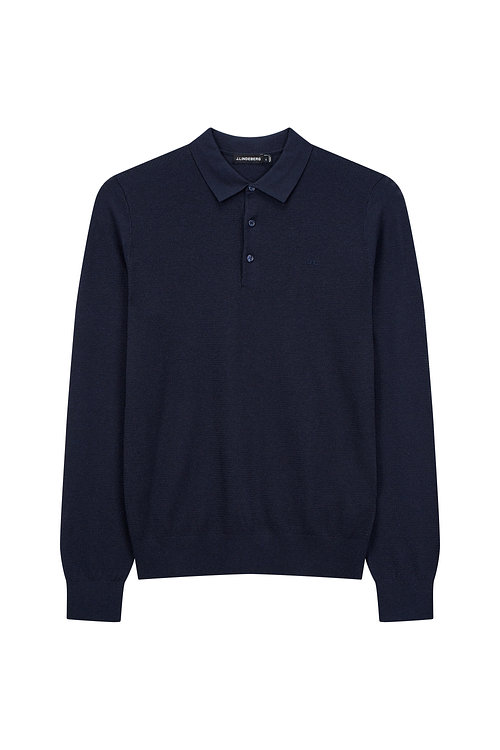 Jlindeberg제이린드버그 Men Collection 로언 스트럭처 롱 슬리브 폴로 니트 Sivillage
