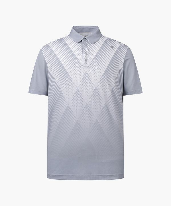 Descente Golf데상트골프 남성 그라데이션 프린트 반팔 티셔츠 Dp22mfts55 Sivillage 에스