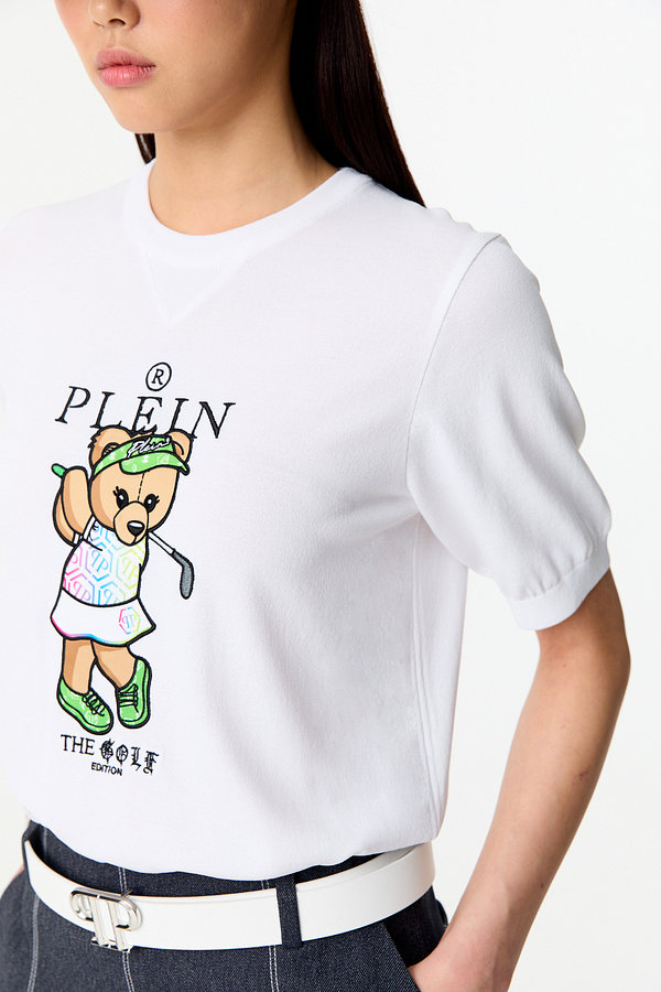 Philipp Plein Golf필립플레인 골프 Women 테디 그래픽 크루넥 스웨터 Sivillage 에스아이빌리지