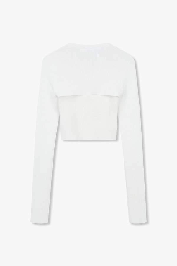 Alexanderwang알렉산더왕 로고 라벨 레이어드 가디건 Sivillage 에스아이빌리지