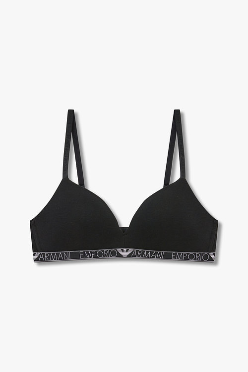 Emporio Armani Underwear엠포리오 아르마니 언더웨어 여성 씬 로고 밴딩 트라이앵글 브라 Si