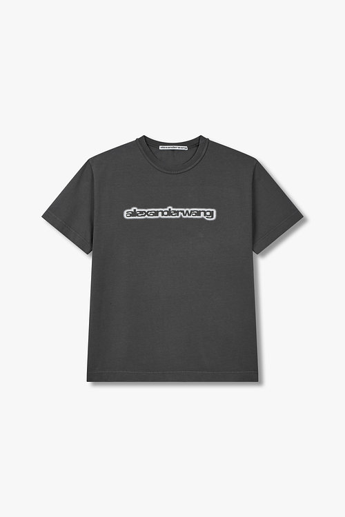 Alexander Wang알렉산더왕 Unisex 헤일로 로고 코튼 티셔츠 Sivillage 에스아이빌리지