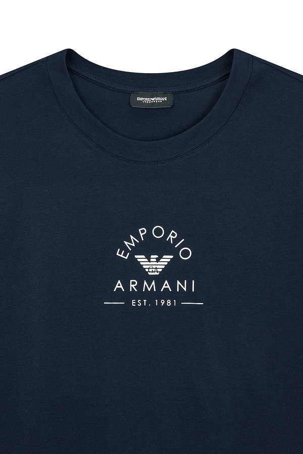 Emporio Armani Underwear엠포리오 아르마니 언더웨어 여성 라운드 로고 라운지 티셔츠 Si