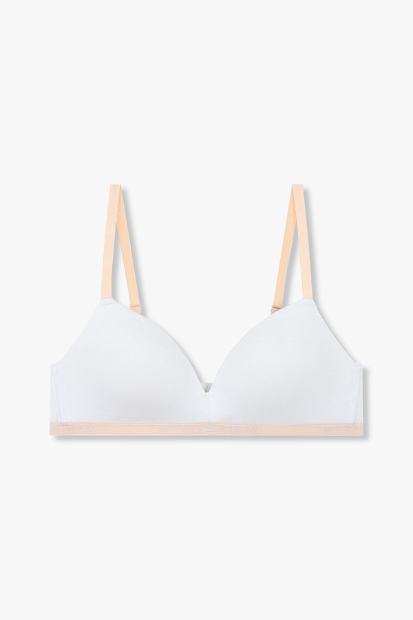 Emporio Armani Underwear엠포리오 아르마니 언더웨어 여성 씬 로고 밴딩 패디드 트라이앵글 브라 Si