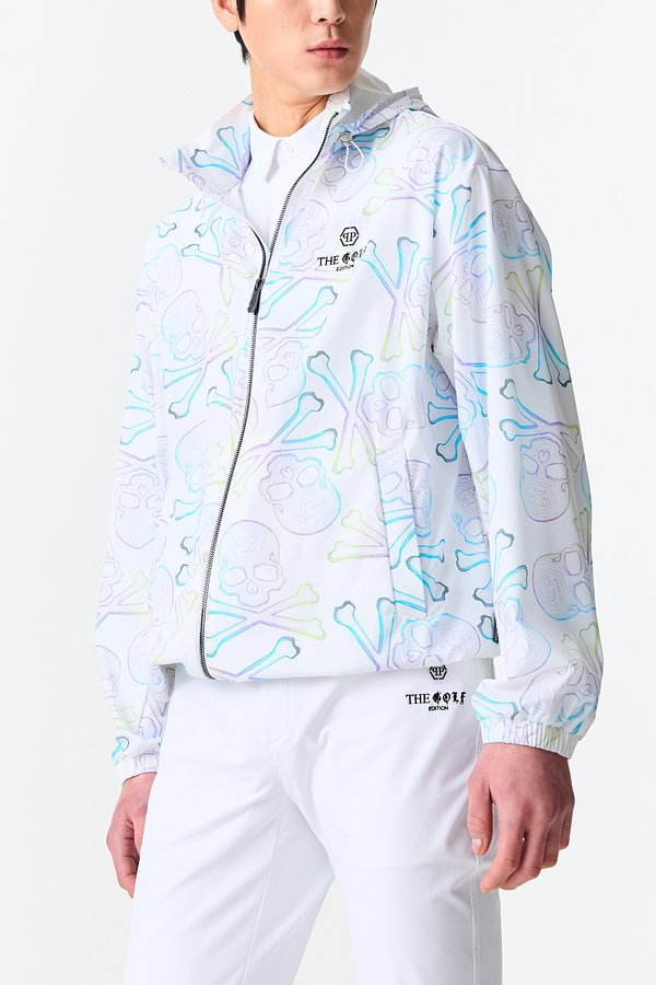 Philipp Plein Golf필립플레인 골프 Men 스컬 패턴 윈드프루프 자켓 Sivillage 에스아이빌리지